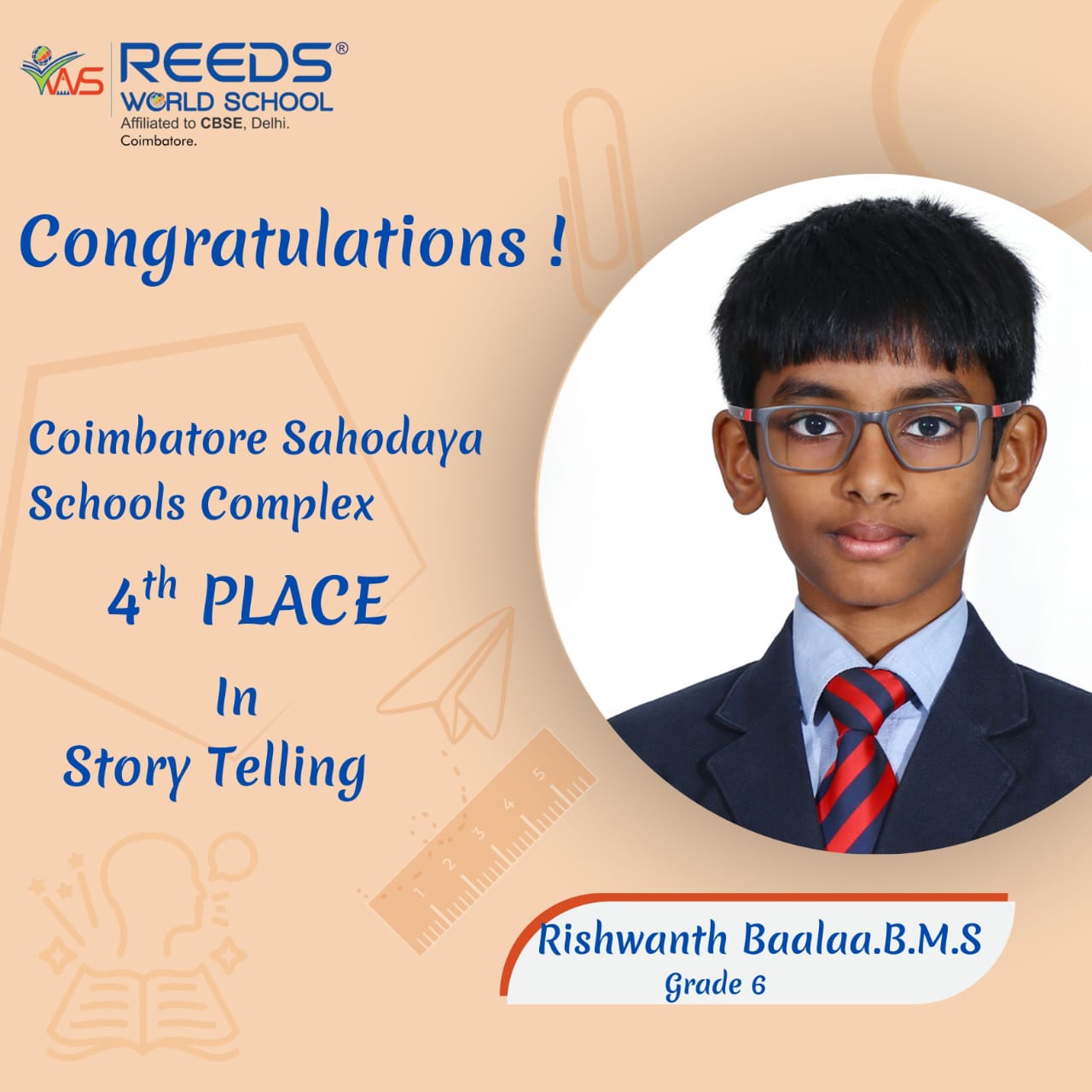 Best CBSE School in Coimbatore | Reeds World School